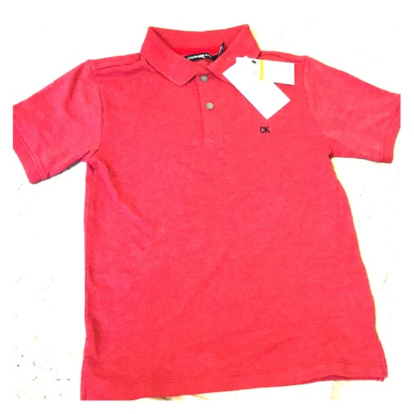 Calvin Klein | Shirts & Tops | Nwt Calvin Klein Boys Red Top | Poshmark